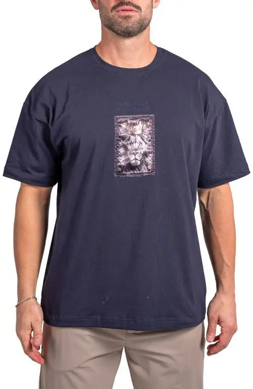 MACEOO Ascension Being Appliqué Cotton Graphic T-shirt