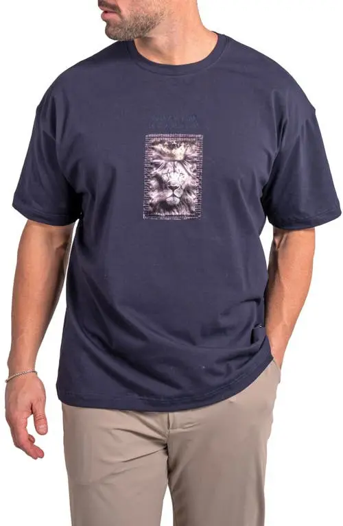 MACEOO Ascension Being Appliqué Cotton Graphic T-shirt
