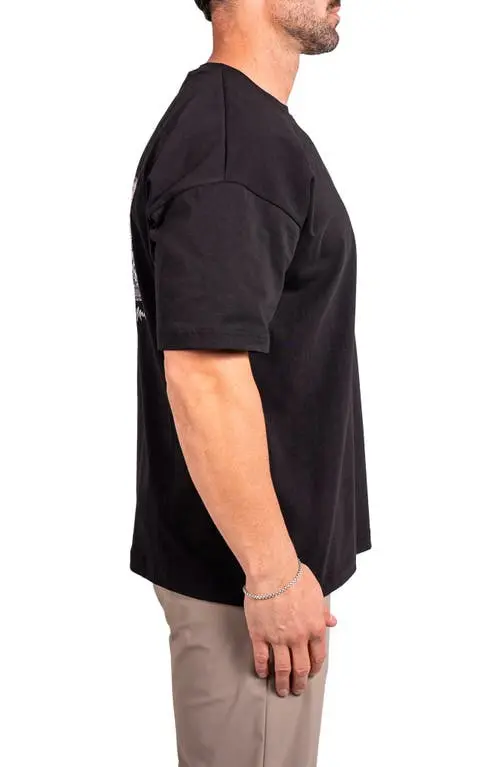 MACEOO Ascension The Strip Appliqué Cotton Graphic T-shirt