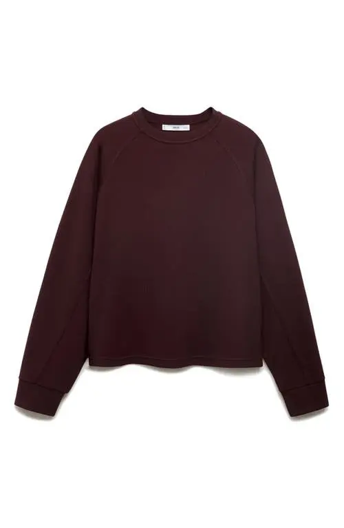 Mango Florida Sweatshirt - Burgundy