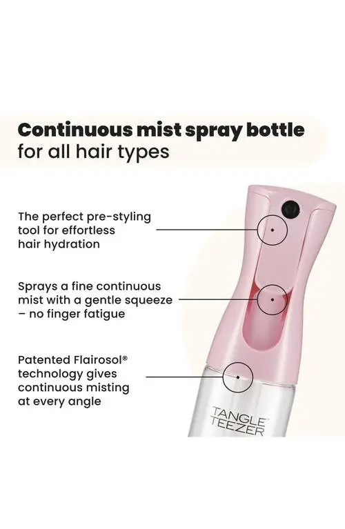 TANGLE TEEZER Mini Fine-mist Spray Bottle - Millennial Pink