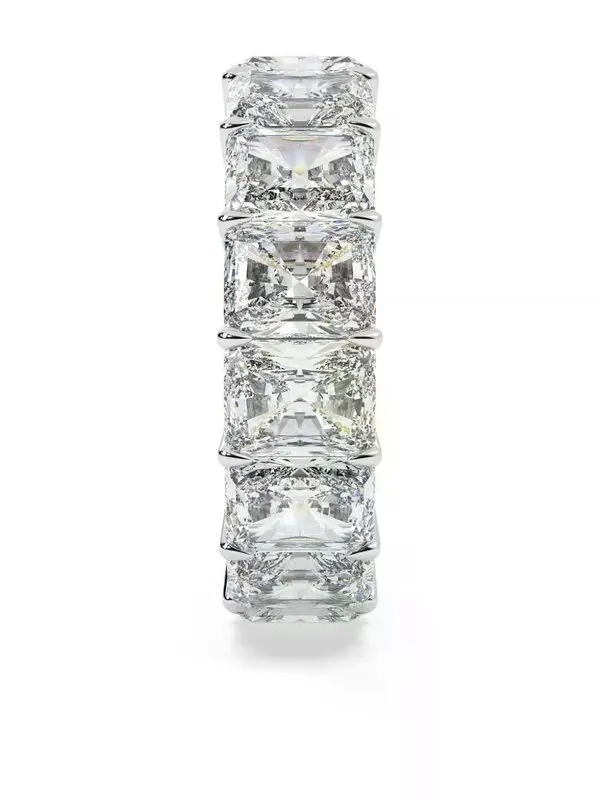 TILLA 14k White Gold Diamond Eternity Ring - Silver