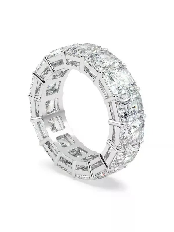 TILLA 14k White Gold Diamond Eternity Ring