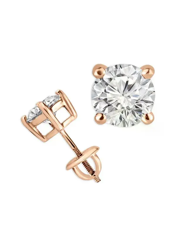 TILLA 14k Rose Gold 1.5 Ct. T.w. Diamond Stud Earrings