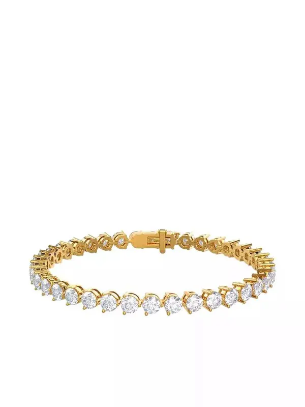 TILLA 14k Yellow Lab-grown Diamond Tennis Bracelet - Gold
