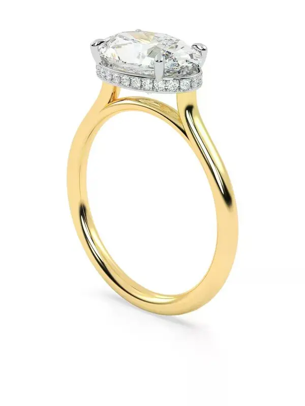 TILLA 14k Yellow Lab-grown Diamond Solitaire Ring