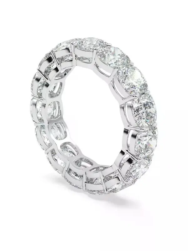 TILLA 14k White Gold Diamond Wedding Band