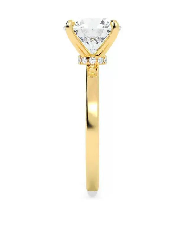 TILLA 14k Yellow 3 Ct Lab-grown Diamond Solitaire Ring - Gold