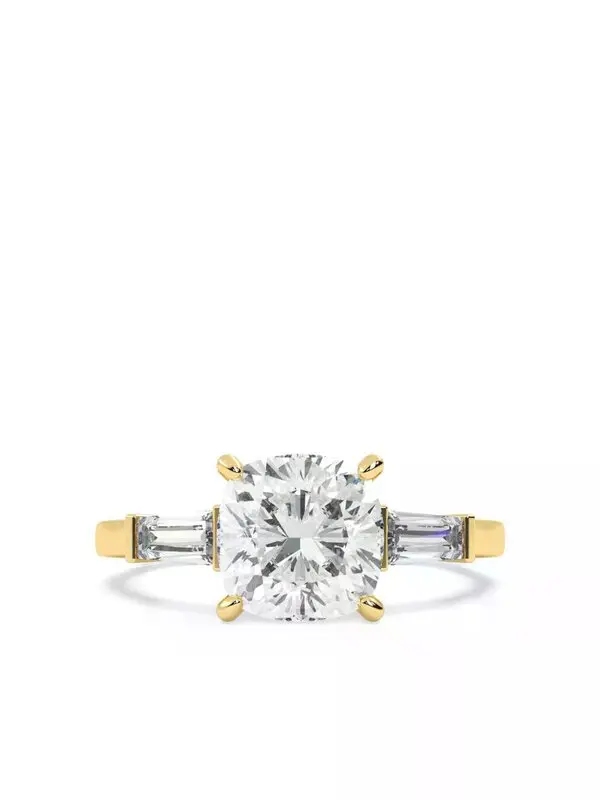 TILLA 14k Yellow Cushion Diamond Ring - Gold