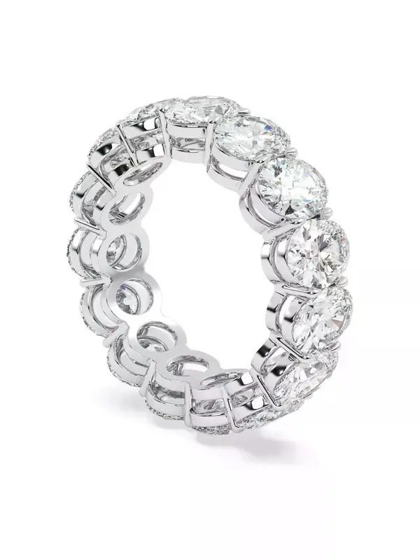 TILLA 14k White Gold 7.5ct Diamond Band Ring