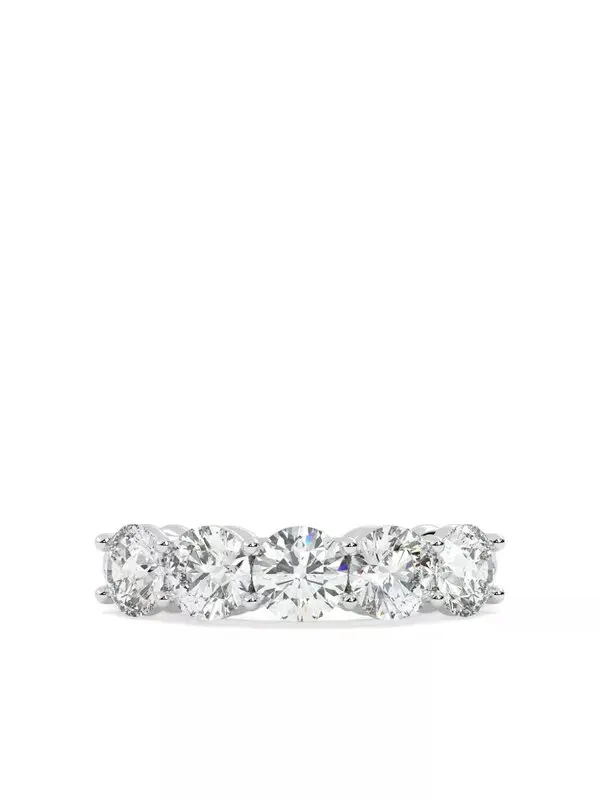 TILLA 14k White Gold Diamond Wedding Ring - Silver