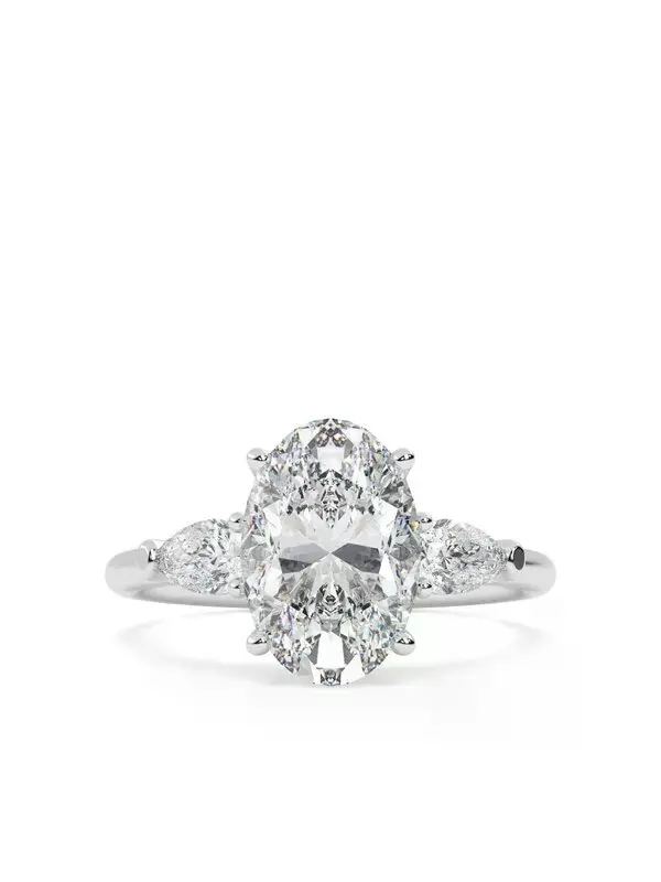 TILLA 14k White Gold Diamond Ring - Silver
