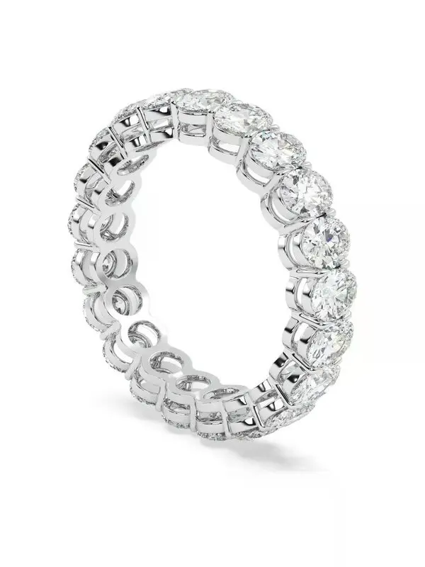TILLA 14k White Gold 3.15 Carat Diamond Eternity Ring