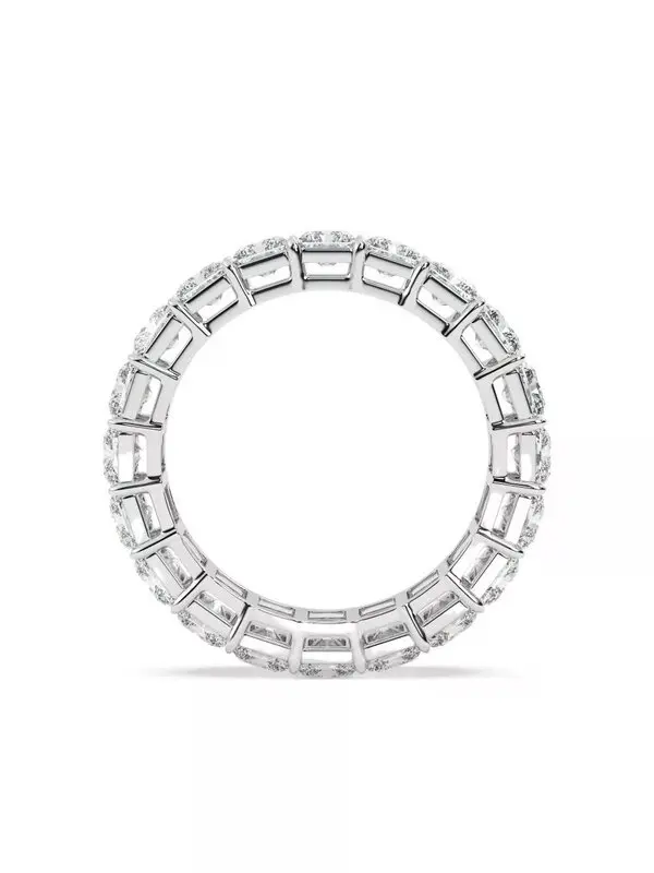 TILLA 14k White Gold Diamond Wedding Band Ring