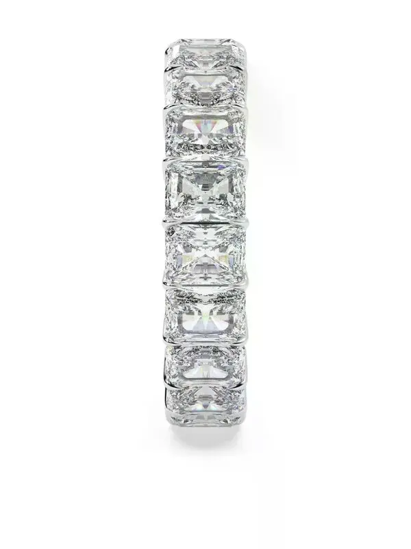 TILLA 14k White Gold Diamond Wedding Band Ring