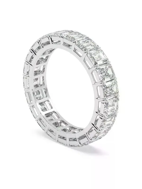 TILLA 14k White Gold Diamond Eternity Ring