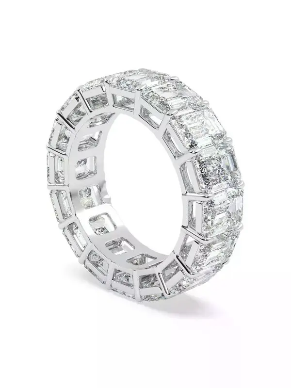 TILLA 14k White Gold Lab Grown Diamond Band Ring