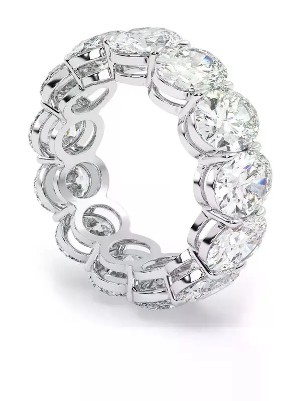 TILLA 14k White Gold 9.75 Ct. Diamond Eternity Ring