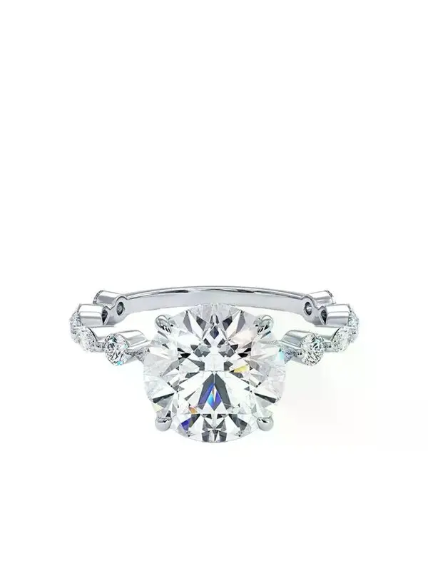 TILLA 14k White Gold 3.0 Tcw Diamond Cocktail Ring - Silver