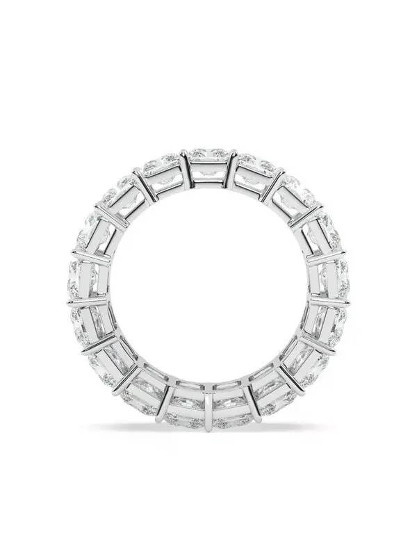 TILLA 14k White Gold Diamond Eternity Ring - Silver