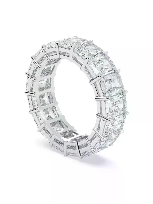 TILLA 14k White Gold Diamond Eternity Ring
