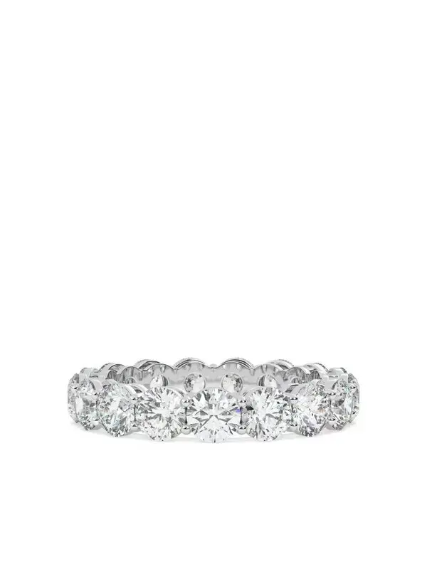 TILLA 14k White Gold Diamond Eternity Ring - Silver