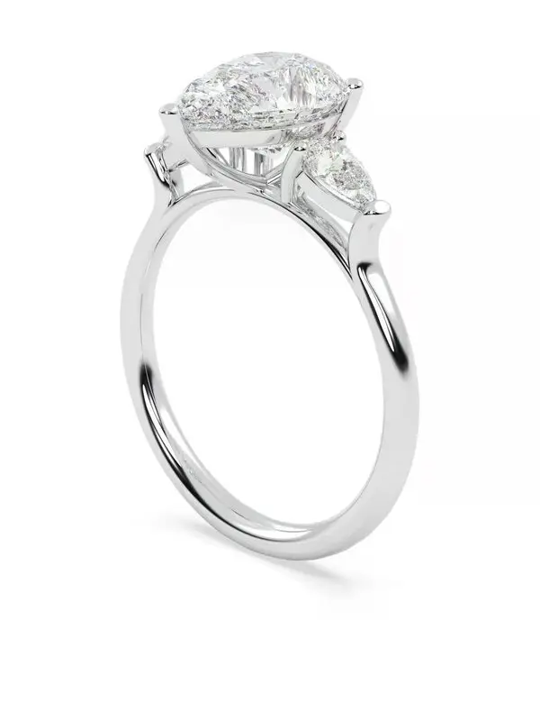 TILLA 14k White Gold Pear Cut Diamond Ring