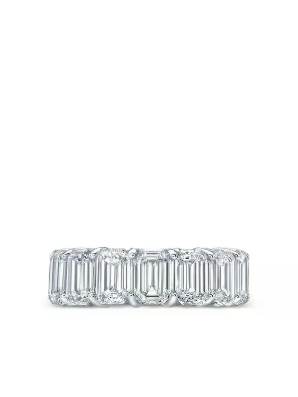 TILLA 14k White Gold Lab-grown Diamond Eternity Ring - Silver