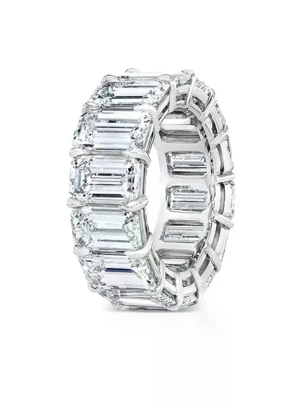 TILLA 14k White Gold Diamond Eternity Ring