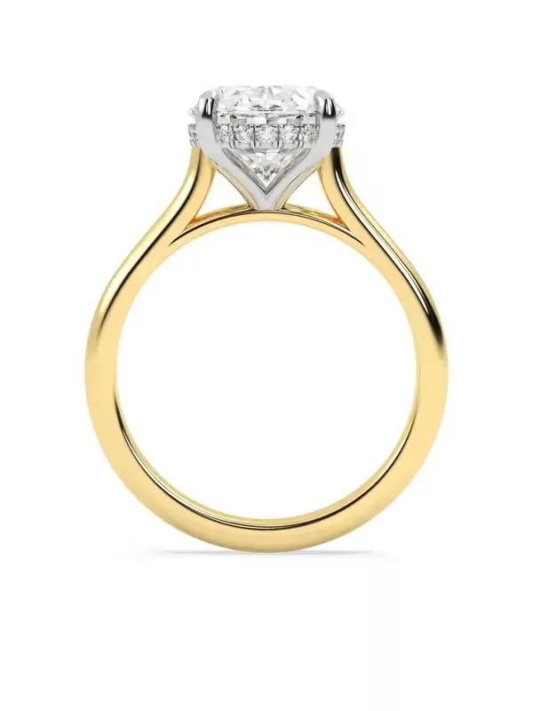 TILLA 14k Yellow 4.11 Carat Diamond Solitaire Ring