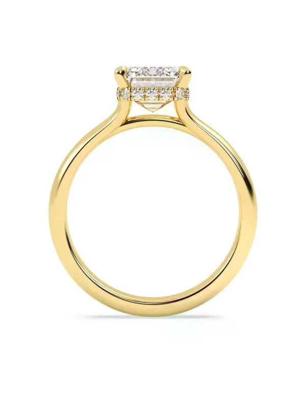 TILLA 14k Yellow Diamond Solitaire Ring - Gold