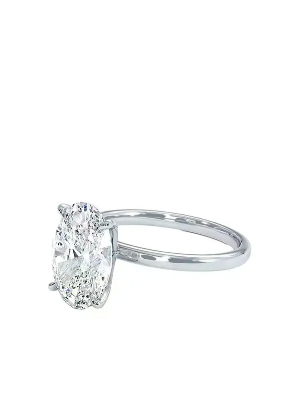 TILLA 14k White Gold 5.0 Carat Diamond Solitaire Ring