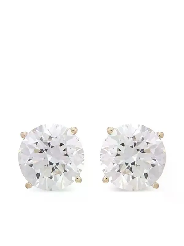 TILLA 14k Rose Diamond Stud Earrings - Gold