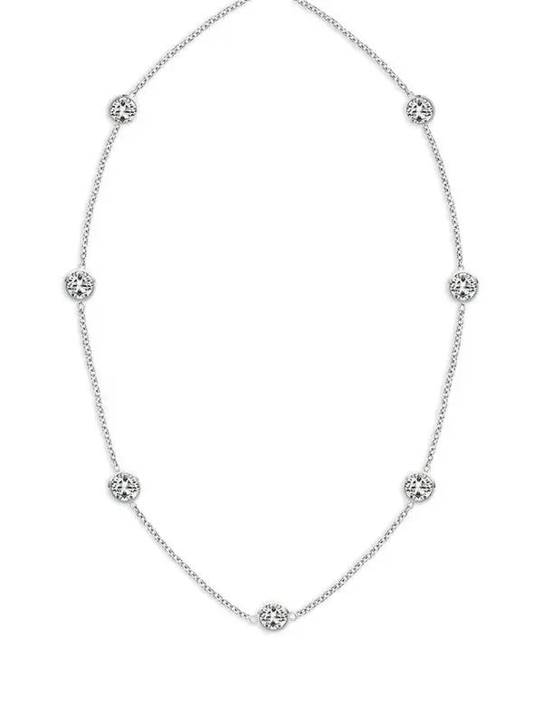 TILLA 14k Gold Lab Grown Diamond The Yard Necklace - Silver