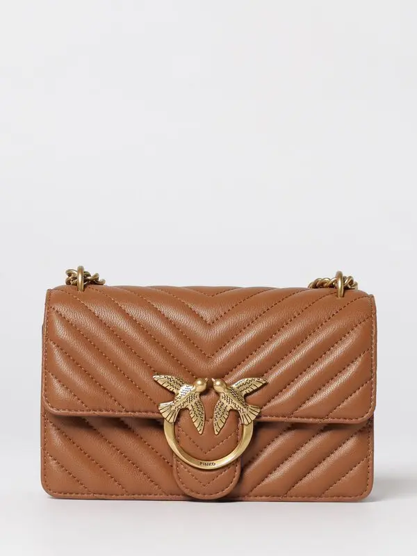 Pinko Quilted Mini Bag - Brown