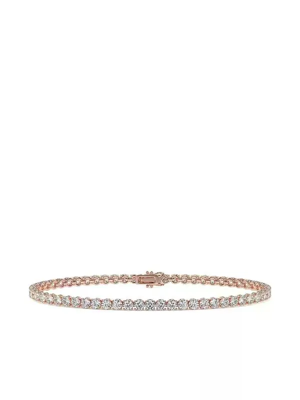 TILLA 14k Rose Lab-grown Diamond Tennis Bracelet - Gold