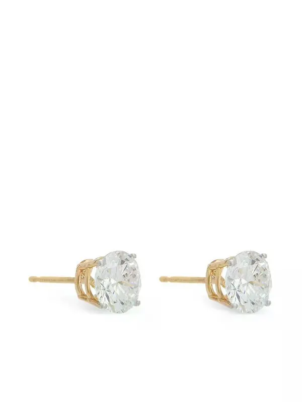 TILLA 14k Yellow Diamond Stud Earrings - Gold