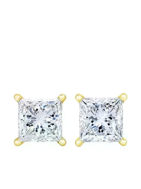 TILLA 14k Yellow Lab-grown Diamond Stud Earrings - Gold