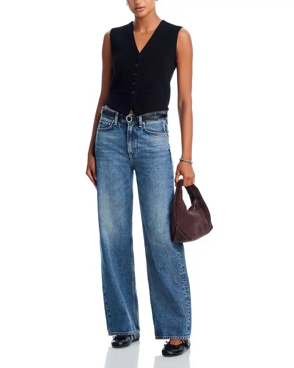 Rag & Bone Logan Mid-rise Wide-leg Jeans