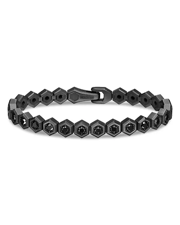 David Yurman Hex Pave Tennis Bracelet - Black