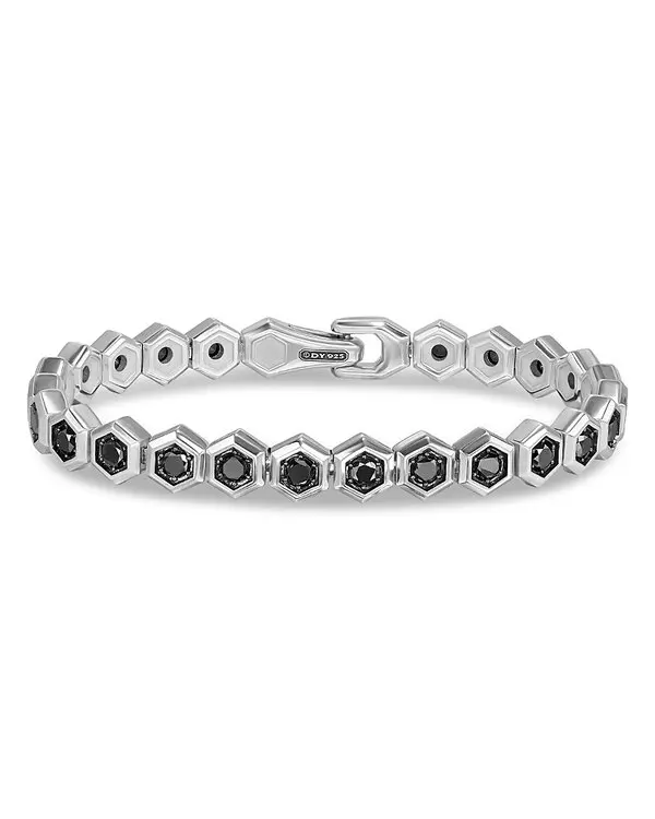 David Yurman Hex Pave Tennis Bracelet - Black/silver