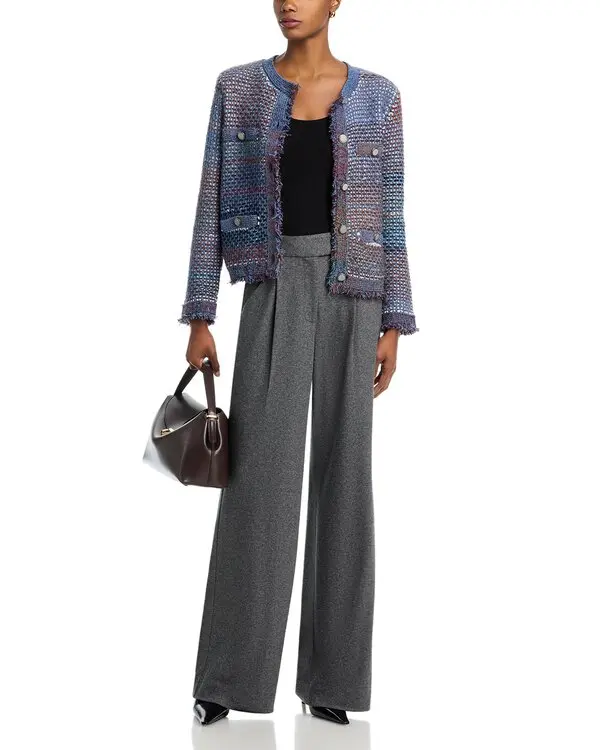 Veronica Beard Sariyah Knit Jacket - Ocean Multi