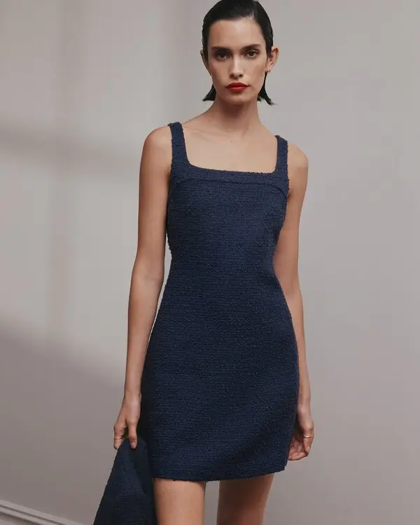 Theory Square Neck Mini Dress