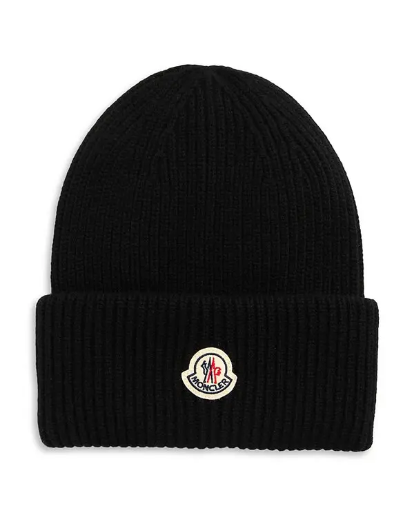 Moncler Wool & Cashmere Beanie - Black
