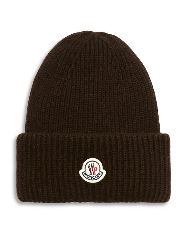 Moncler Wool & Cashmere Beanie - Brown