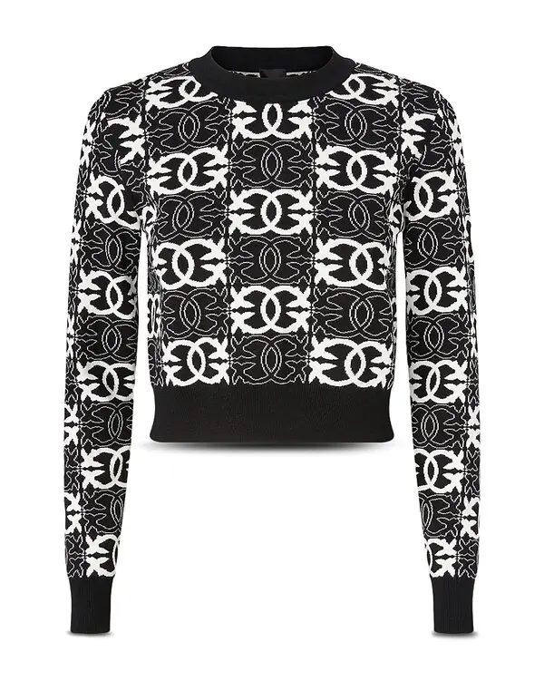 Pinko Printed Sweater - Black/white