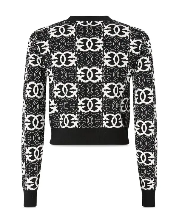 Pinko Printed Sweater - Black/white