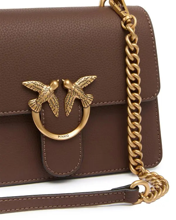 Pinko Love One Top Handle Mini Leather Handbag