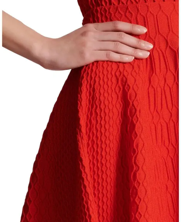 Balmain Crocodile-knit Skirt