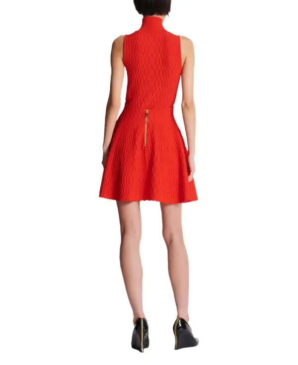 Balmain Crocodile-knit Skirt